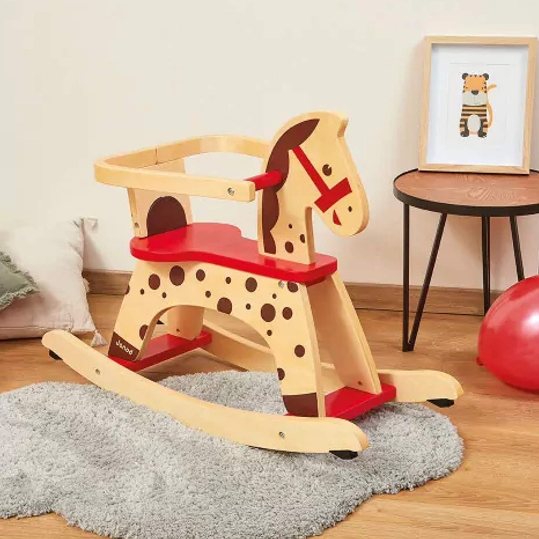 Cavallo a Dondolo Caramel: Gioco Elegante e Sicuro - Arredo per Asili